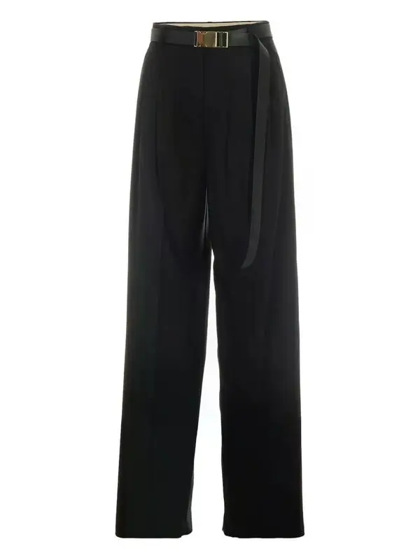 Max Mara Buckle-fastening Pleated Trousers