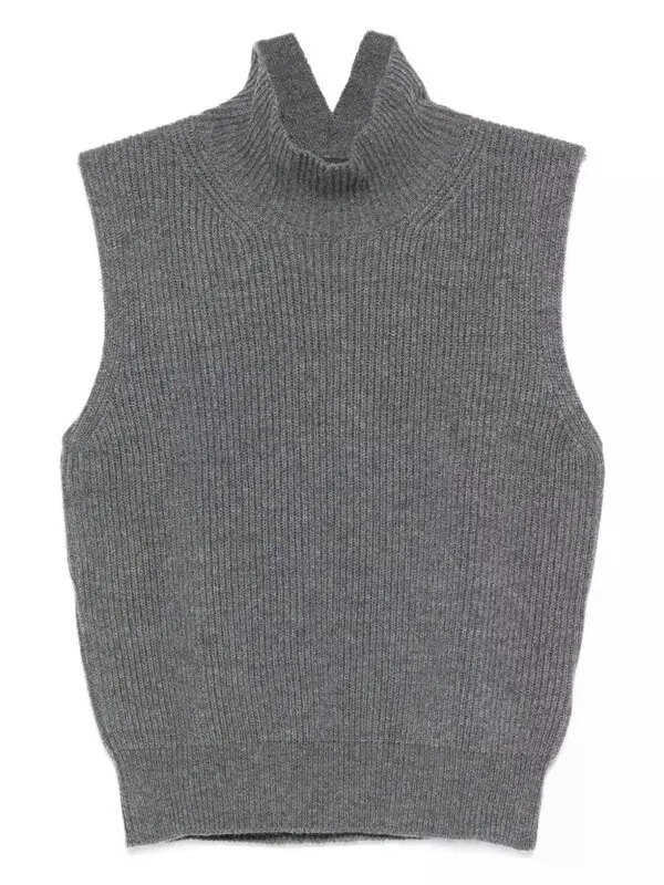 DONDUP Ribbed-knit High-neck Top