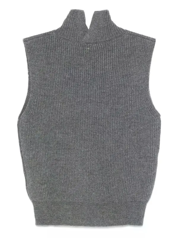 DONDUP Ribbed-knit High-neck Top
