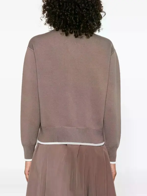 Kenzo Boke Flower 2.0 Embroidered High-neck Sweater - Brown