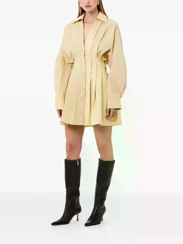 NICHOLAS Fabienne Pleated Shirt Dress