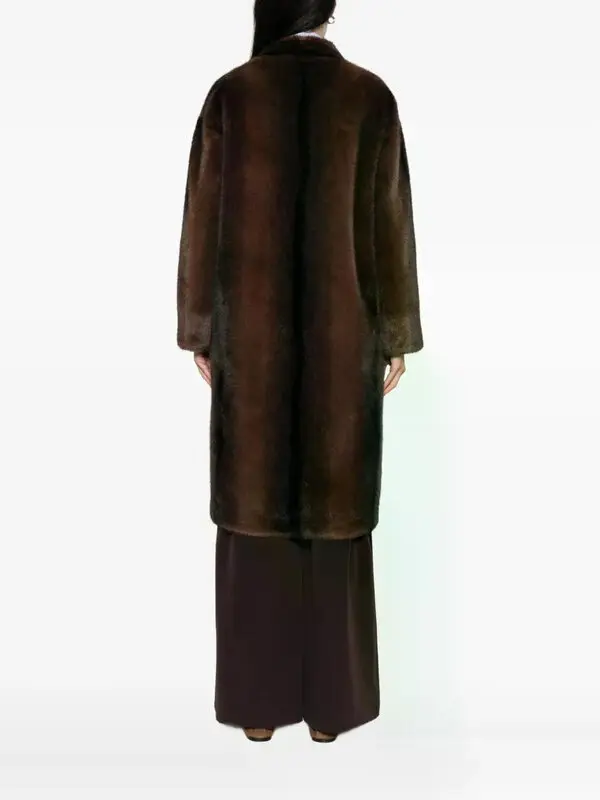 ERMANNO FIRENZE Faux-fur Coat With Flap Pockets