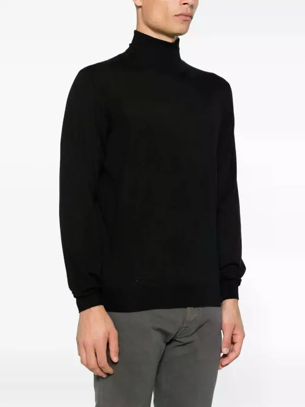 Fedeli Turtleneck Sweater - Black