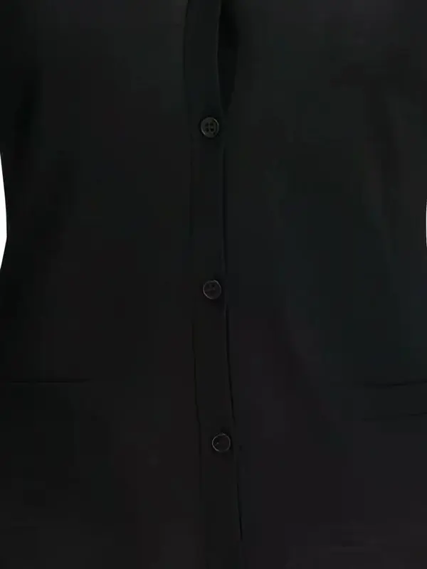 Max Mara V-neck Button Cardigan - Black