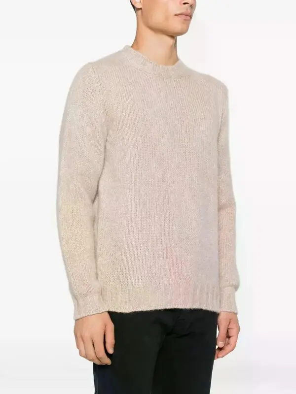 Fedeli Crew-neck Sweater - Brown