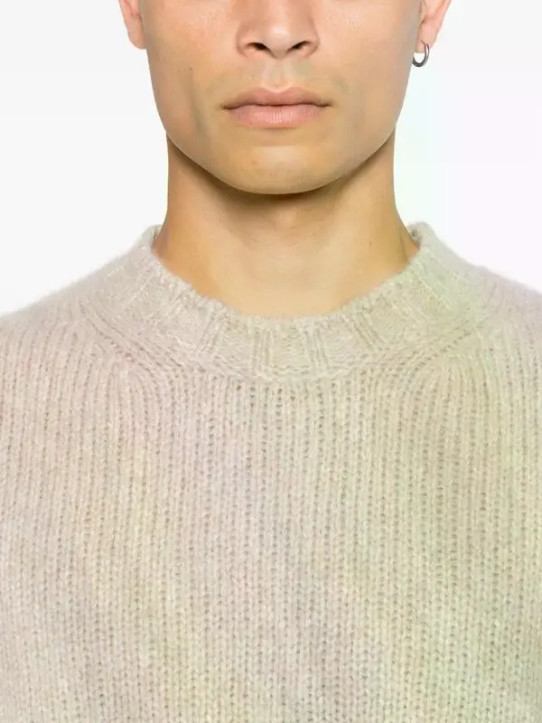 Fedeli Crew-neck Sweater - Brown