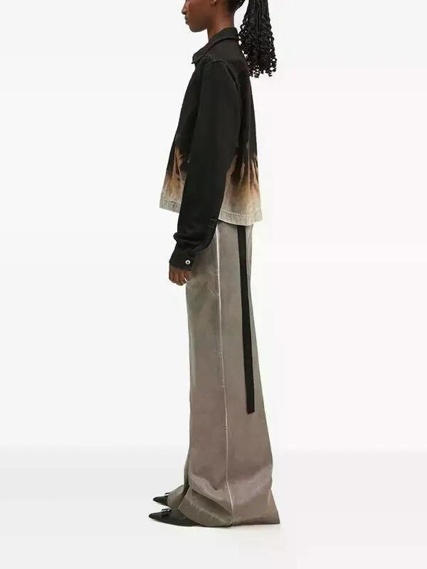 Rick Owens Flame-print Denim Jacket