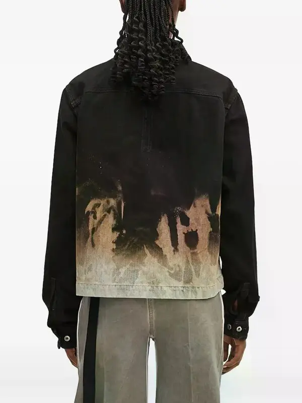 Rick Owens Flame-print Denim Jacket