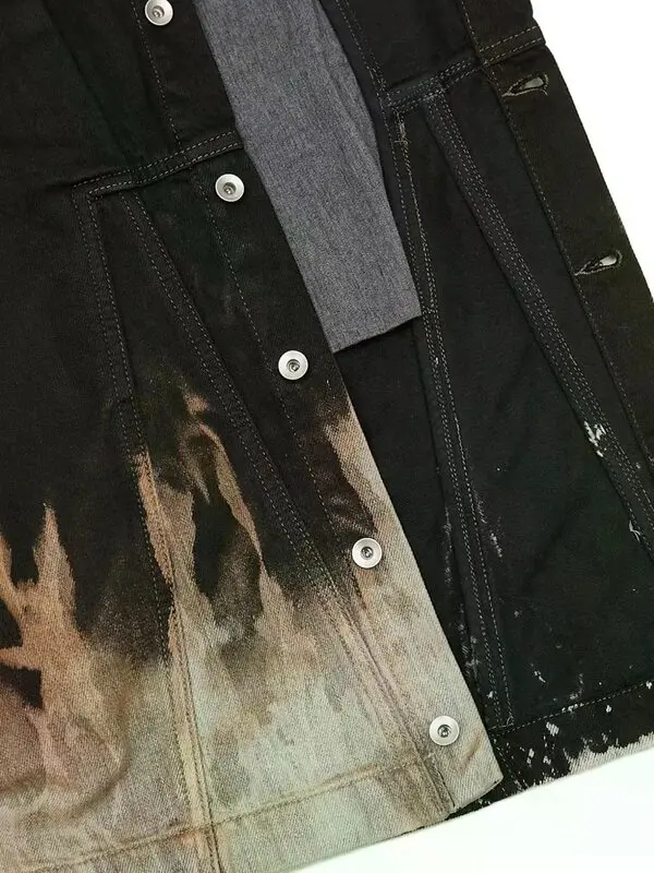 Rick Owens Flame-print Denim Jacket