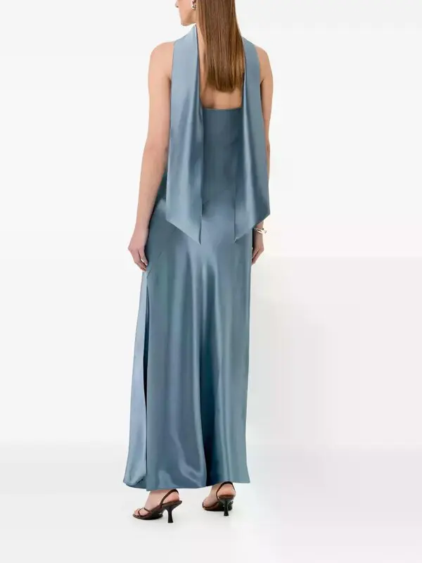 NICHOLAS Cowl-neck Maxi Dress - Blue