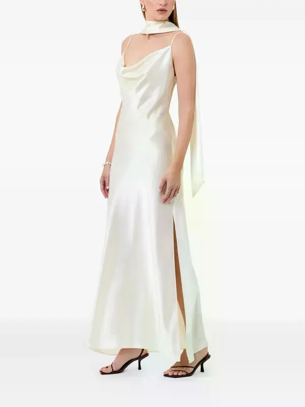 NICHOLAS Geneva Cowl-neck Dress - Neutrals