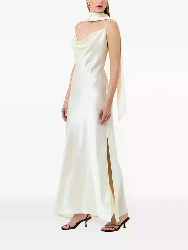 NICHOLAS Geneva Cowl-neck Dress - Neutrals