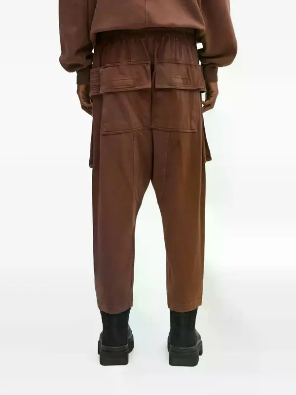 Rick Owens Multiple-pockets Drawstring Drop-crotch Trousers
