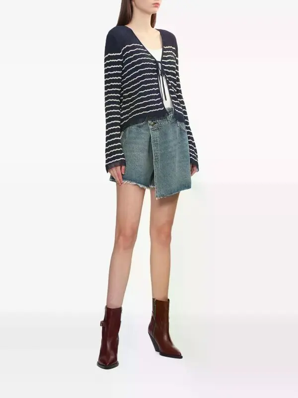 Rag & Bone Striped Tie-front Cardigan