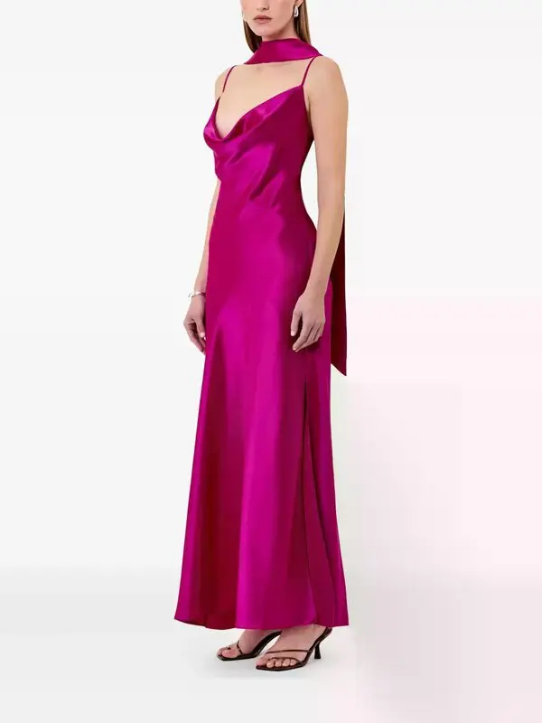 NICHOLAS Cowl-neck Maxi Dress - Pink