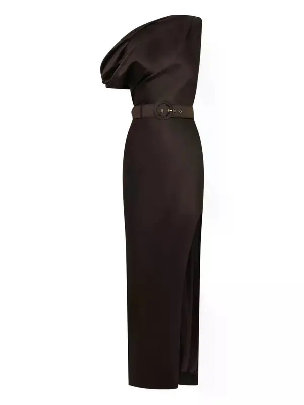 NICHOLAS Halle One-shoulder Maxi Dress - Brown
