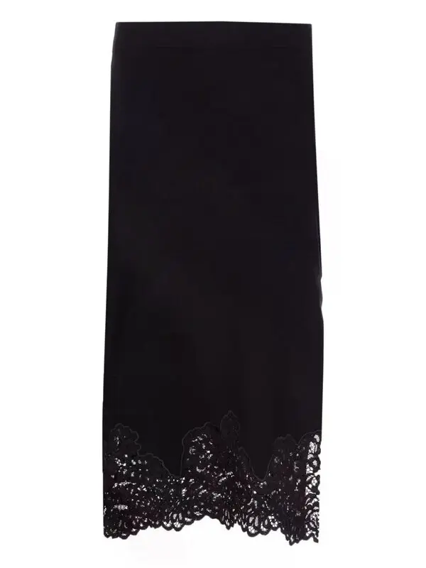 TWINSET Lace-trimmed Midi Skirt
