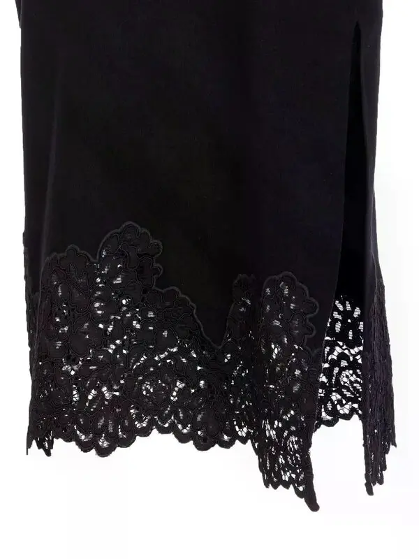 TWINSET Lace-trimmed Midi Skirt