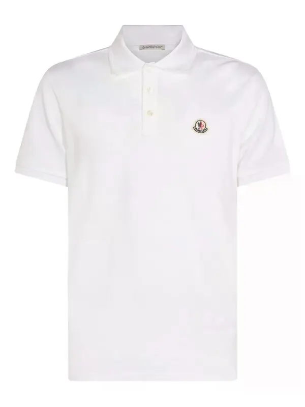 Moncler Logo-patch Polo Shirt - White