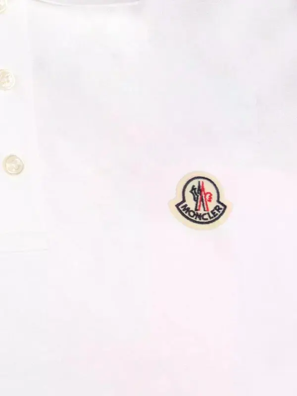 Moncler Logo-patch Polo Shirt - White