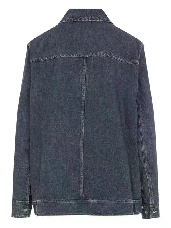 Rick Owens Button-fastening Denim Jacket - Grey
