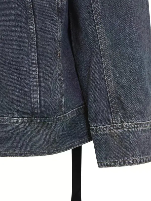 Rick Owens Button-fastening Denim Jacket - Grey