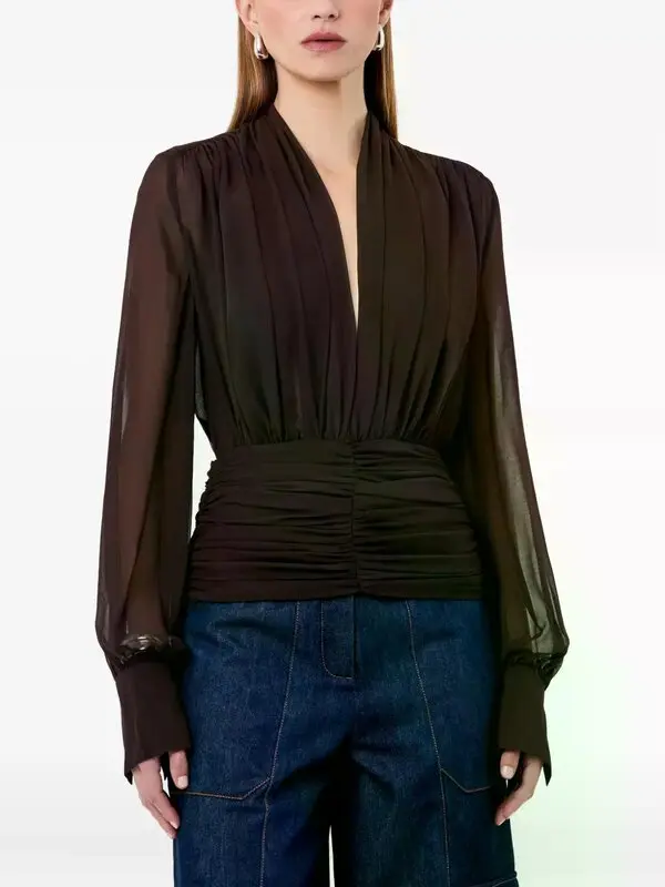 NICHOLAS Jacqueline Pleated-gathered Top