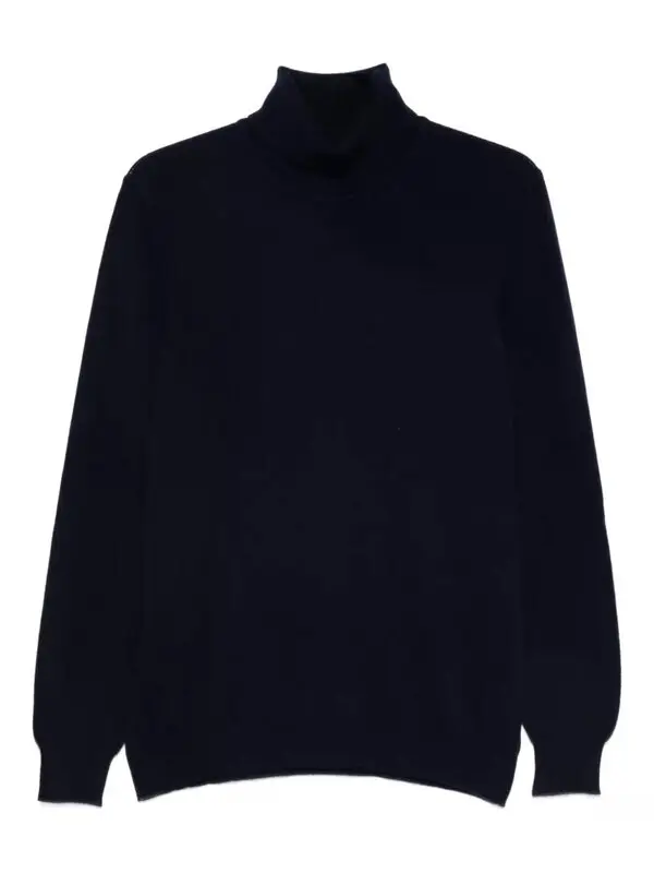 Fedeli Cashmere Roll-neck Sweater - Blue
