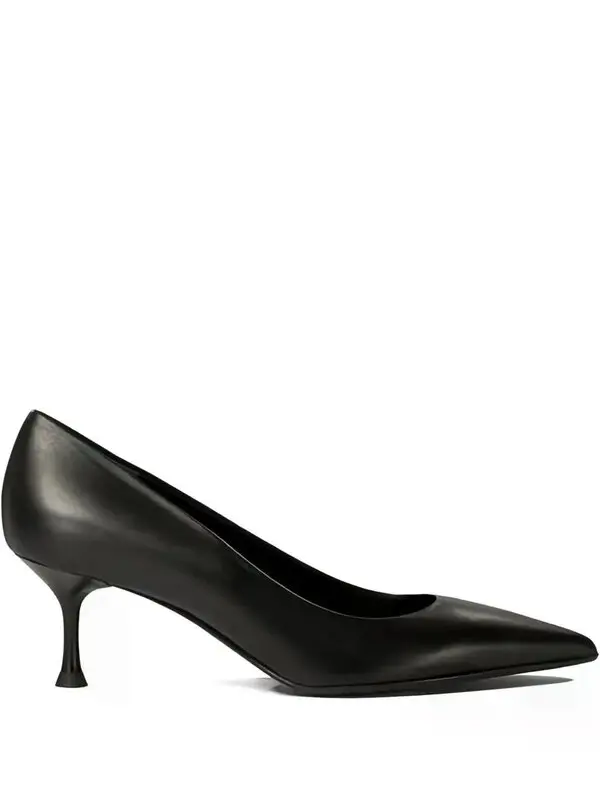 SERGIO LEVANTESI Ella Pointed-toe Leather Pumps - Black