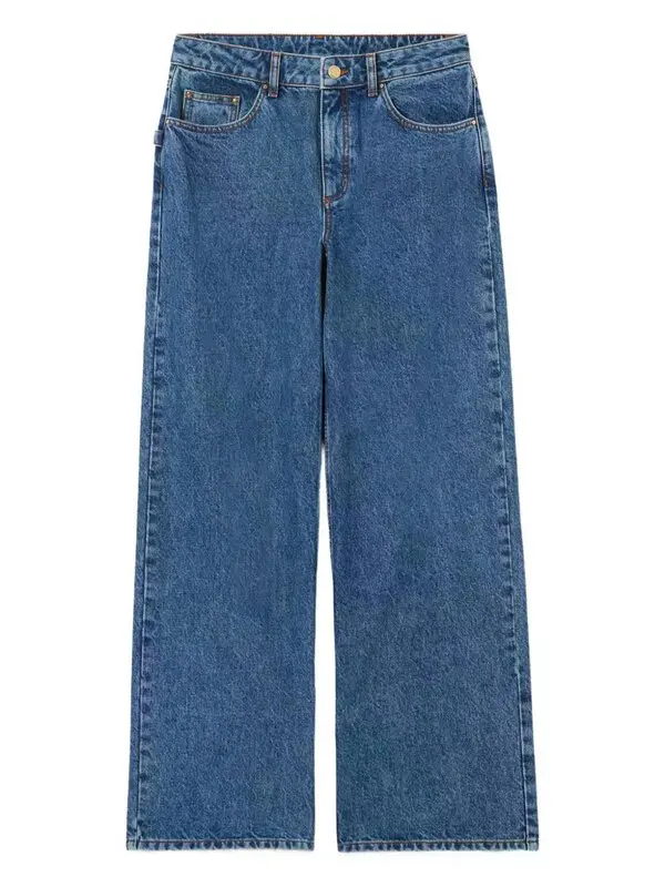 Claudie Pierlot Logo-patch Straight-leg Jeans