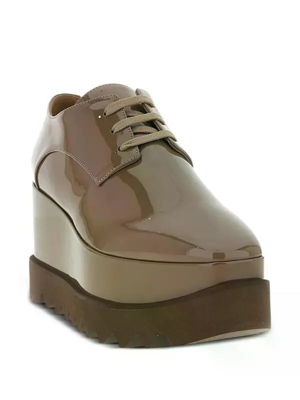 Stella McCartney Elyse Square-toe Wedge Oxford Shoes