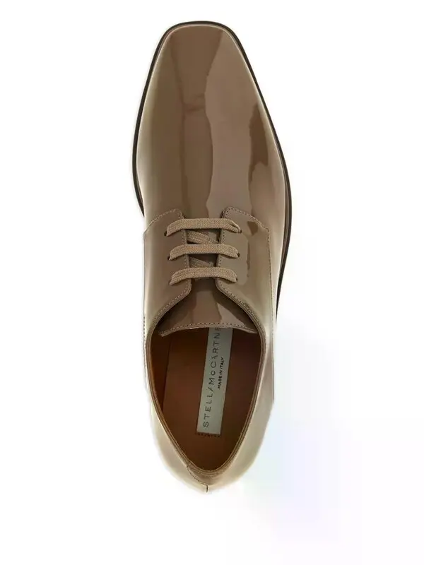 Stella McCartney Elyse Square-toe Wedge Oxford Shoes