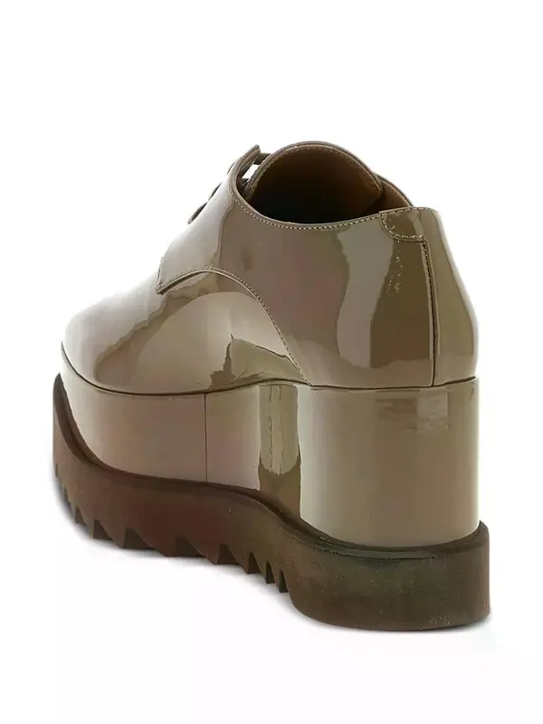 Stella McCartney Elyse Square-toe Wedge Oxford Shoes