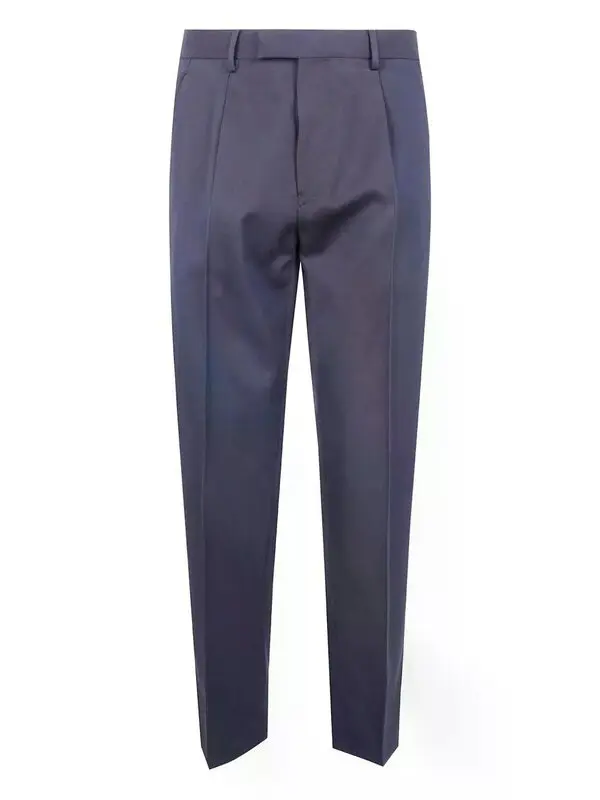 Zegna Pleated Cotton Trousers