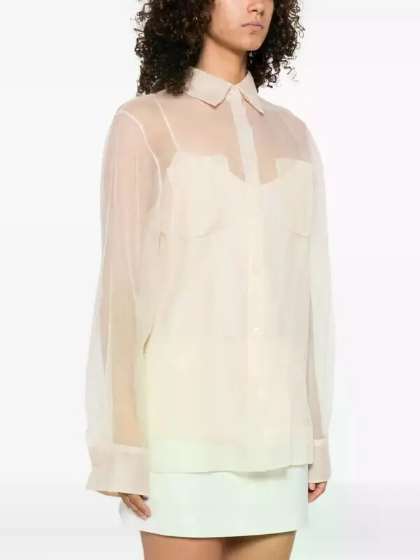 Ermanno Scervino Sheer Button-up Shirt