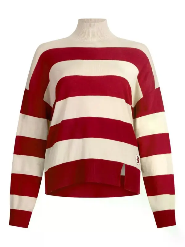 Liu Jo Striped High-neck Sweater - Red