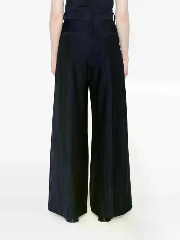 Max Mara Pinstripe Pleated Trousers