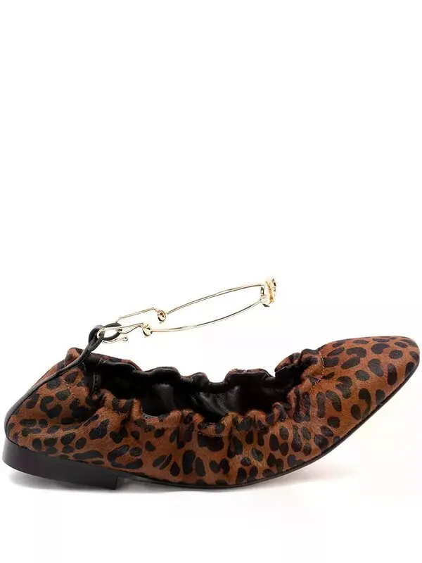 TWINSET Leopard-print Ballet Flats - Brown
