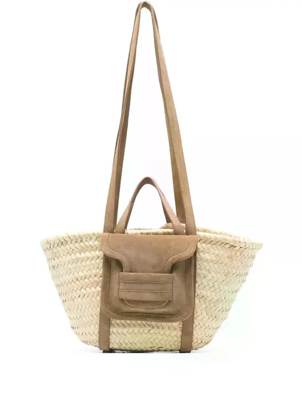 Pierre Hardy Raffia Tote Bag - Neutrals