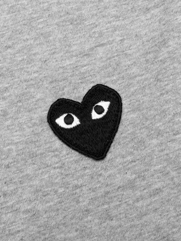Play Comme Des Garcon Heart-emblem Long-sleeve T-shirt - Grey