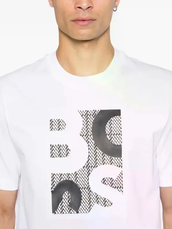 BOSS Logo Graphic-print T-shirt - White