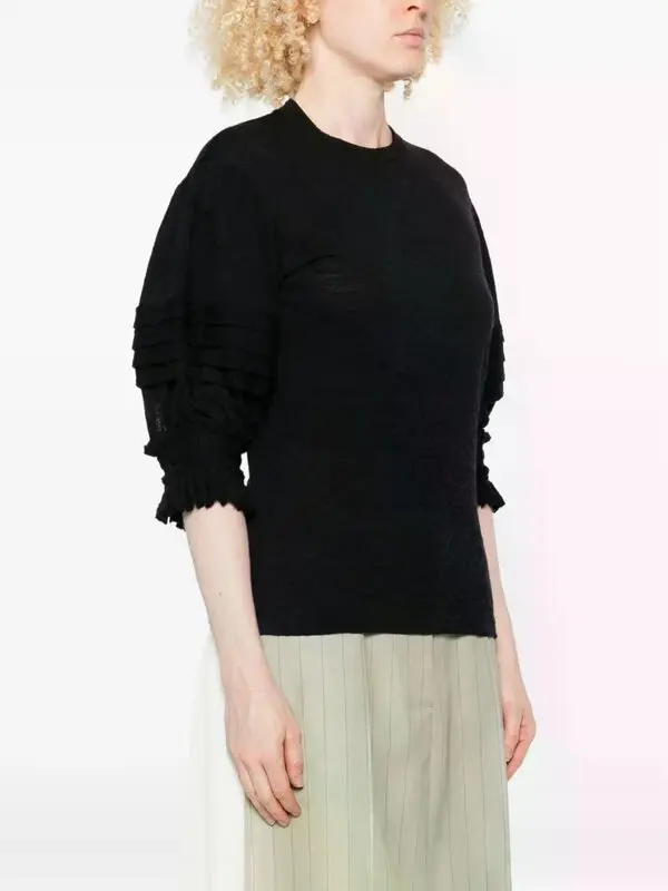 JIL SANDER Pleated-sleeve Top