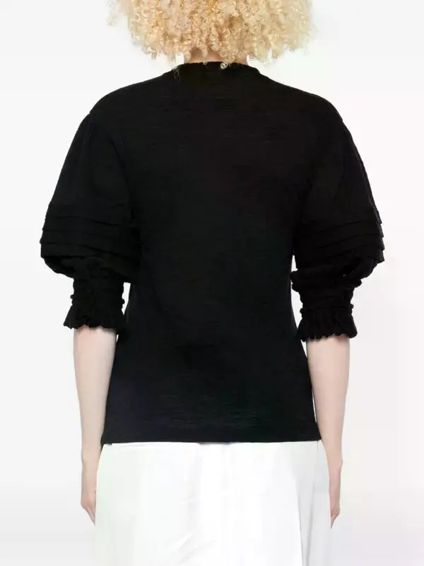 JIL SANDER Pleated-sleeve Top