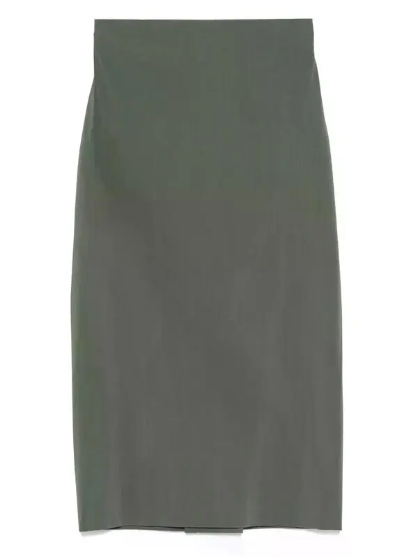 Alberta Ferretti Ribbed-knit Knee-length Skirt