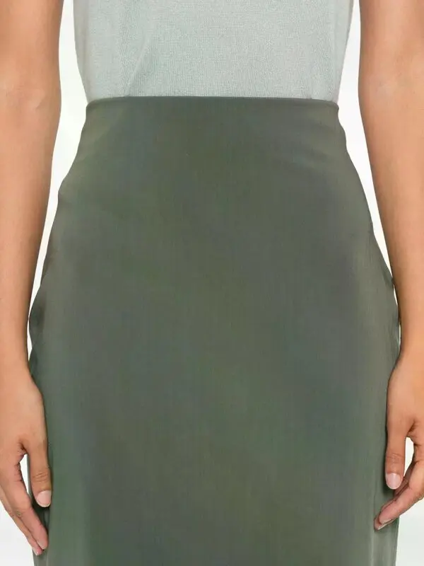 Alberta Ferretti Ribbed-knit Knee-length Skirt