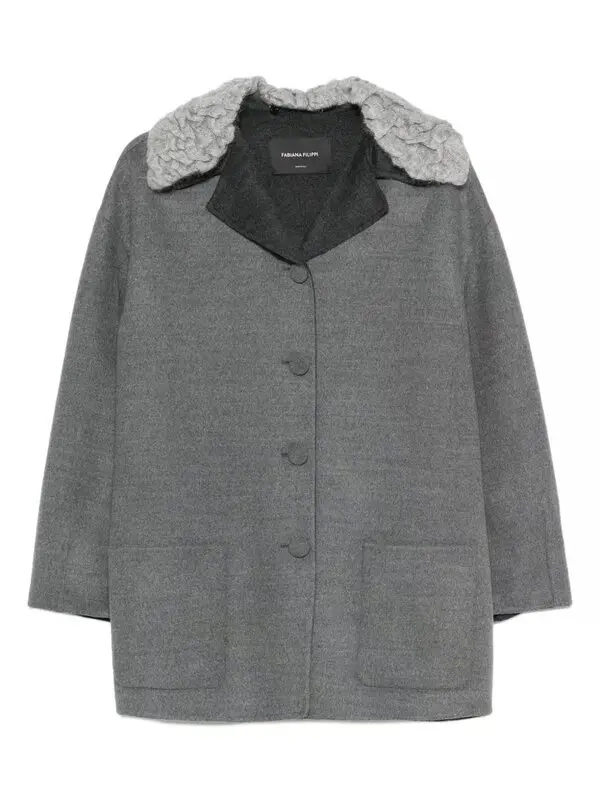 Fabiana Filippi Cable-trimmed Wool Jacket