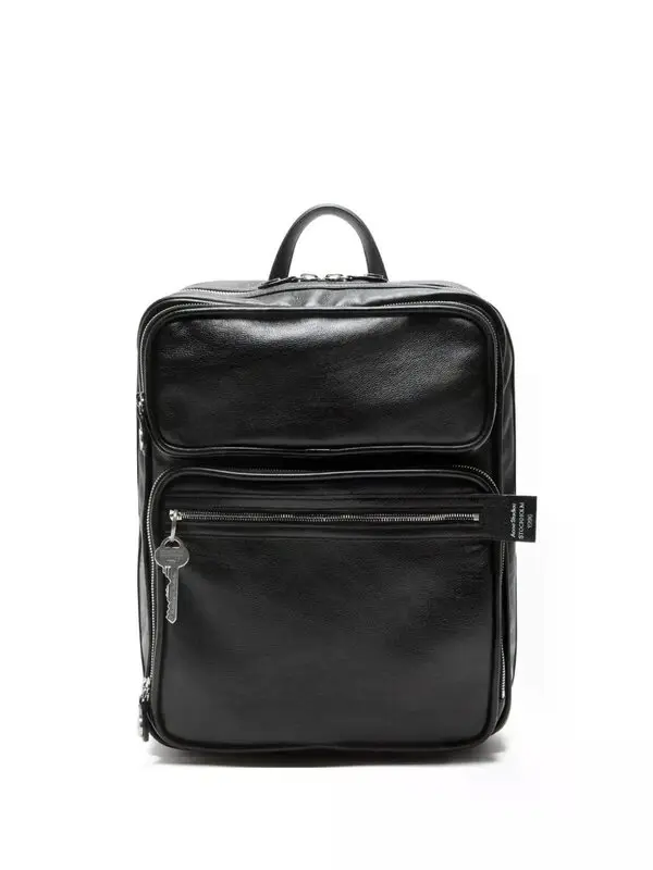 Acne Studios Leather Top-handle Backpack - Black