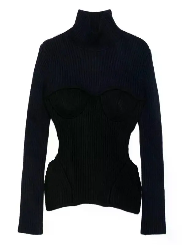 JEAN PAUL GAULTIER Merino Wool-blend Top