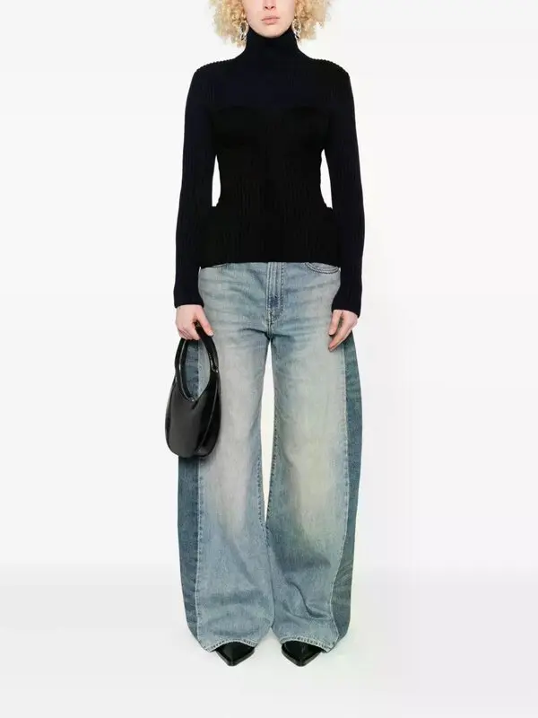 JEAN PAUL GAULTIER Merino Wool-blend Top