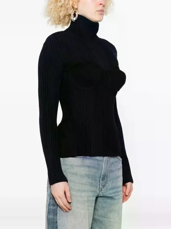 JEAN PAUL GAULTIER Merino Wool-blend Top